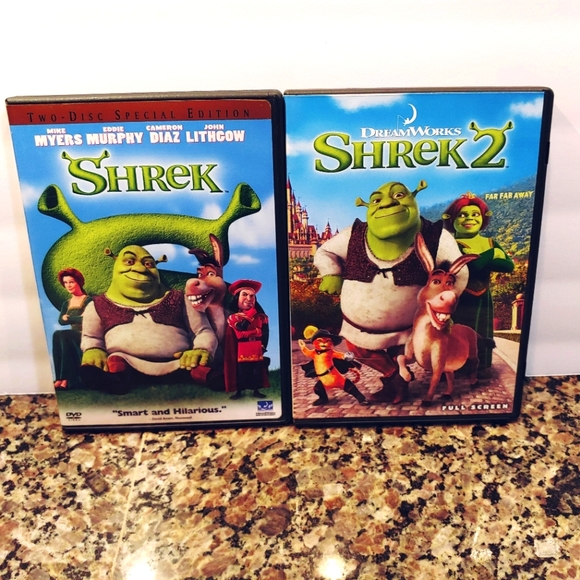 Media | Shrek Dvd Bundle Including Shrek 1 2 | Poshmark
